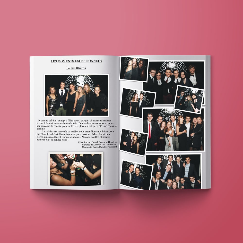 Exemples Yearbook Sections FR Yearbook Memories